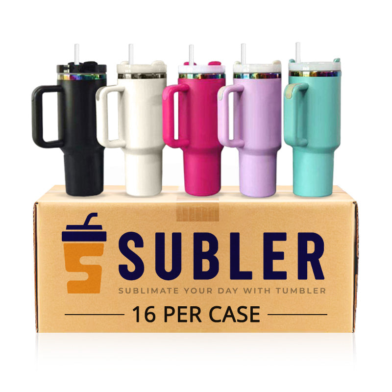 40oz G2 Quencher Tumbler with Rainbow Plating and Powder Coating (16PC
